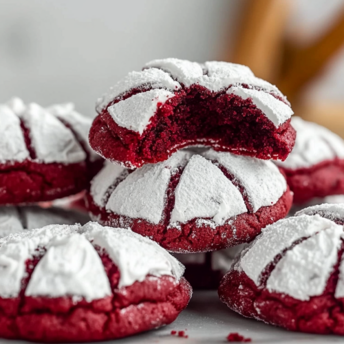 Red Velvet Crinkle Cookies Recipe - Easy & Festive